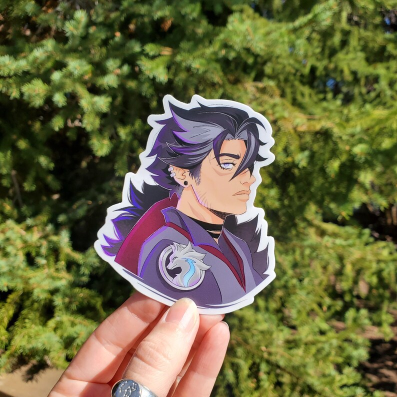 Wriothesley Genshin Impact Vinyl Sticker - Etsy