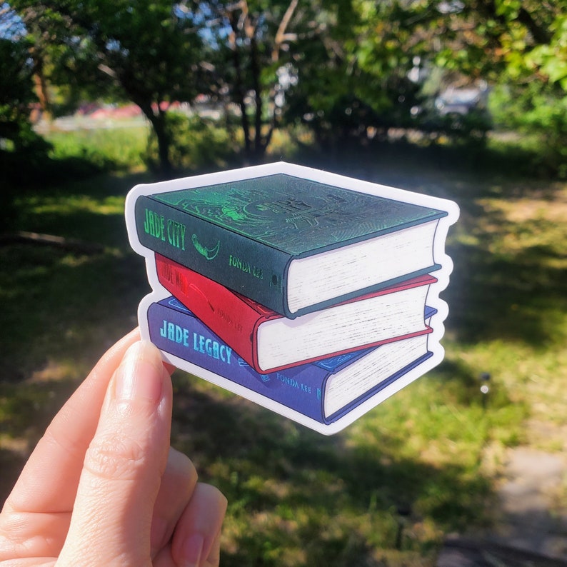 The Green Bone Saga, Jade City Book Stack Stickers, Fonda Lee - Etsy