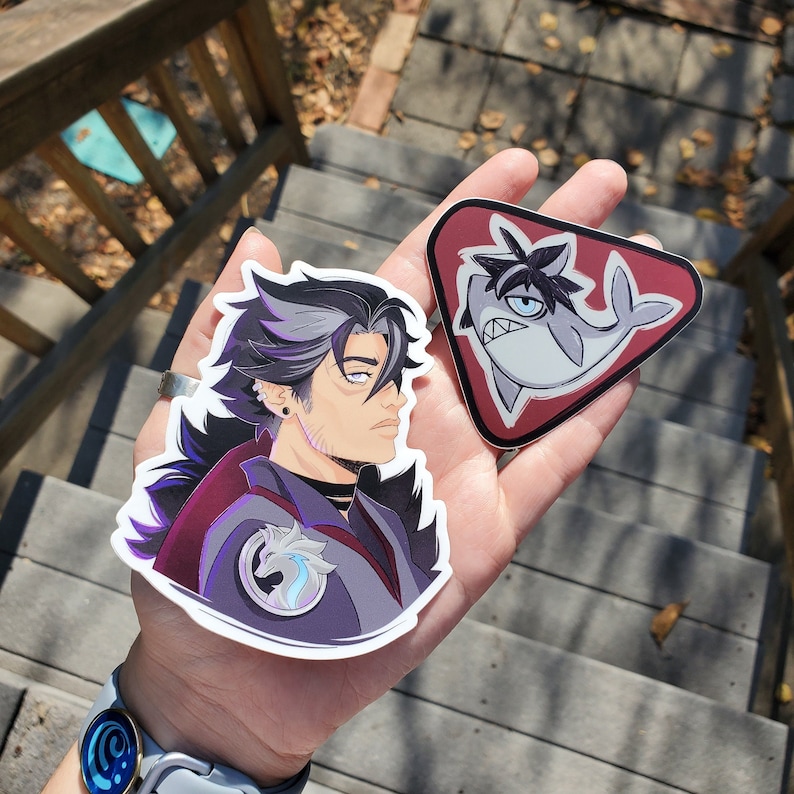 Wriothesley Genshin Impact Vinyl Sticker - Etsy