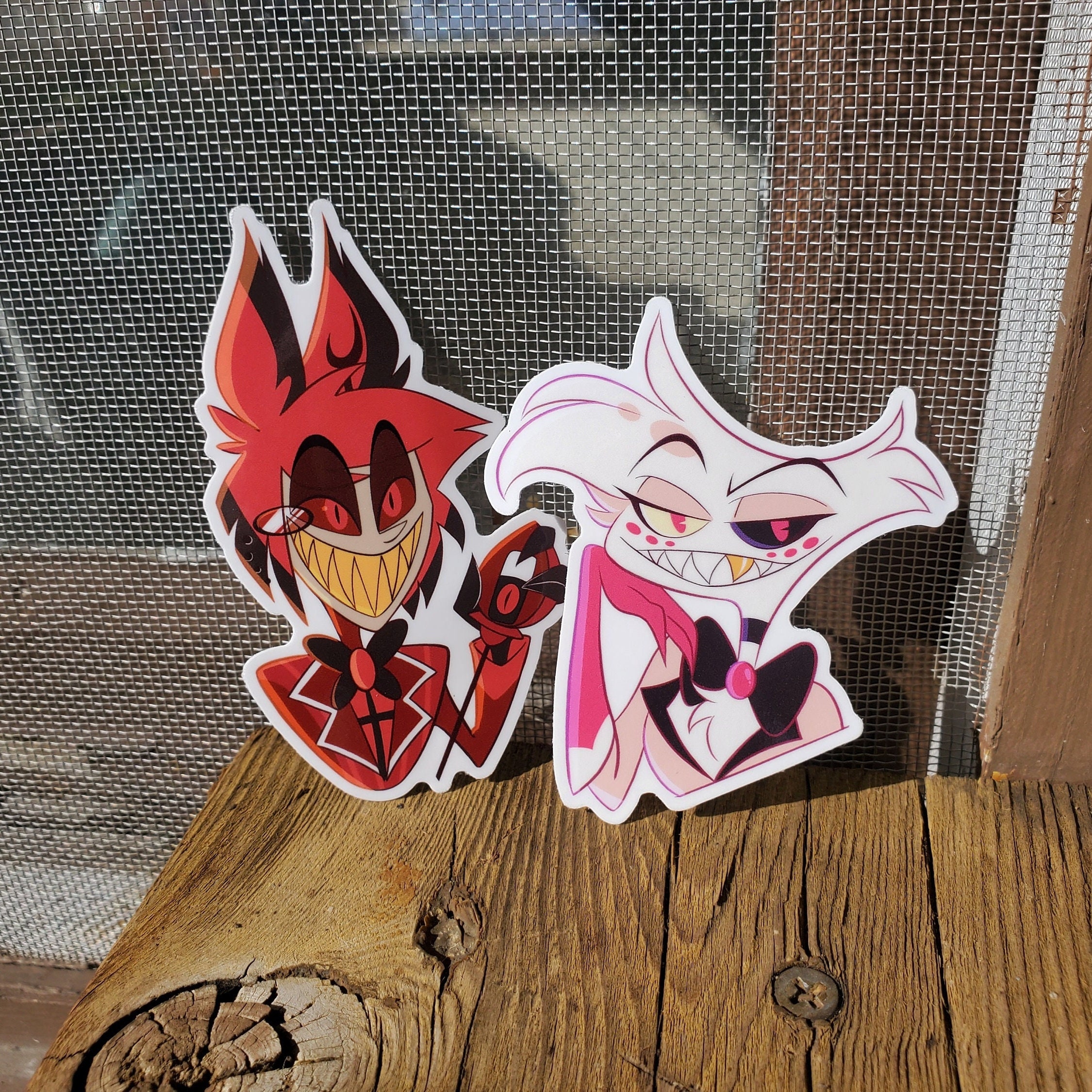 Hazbin Hotel Alastor and Angel Dust Stickers - Etsy