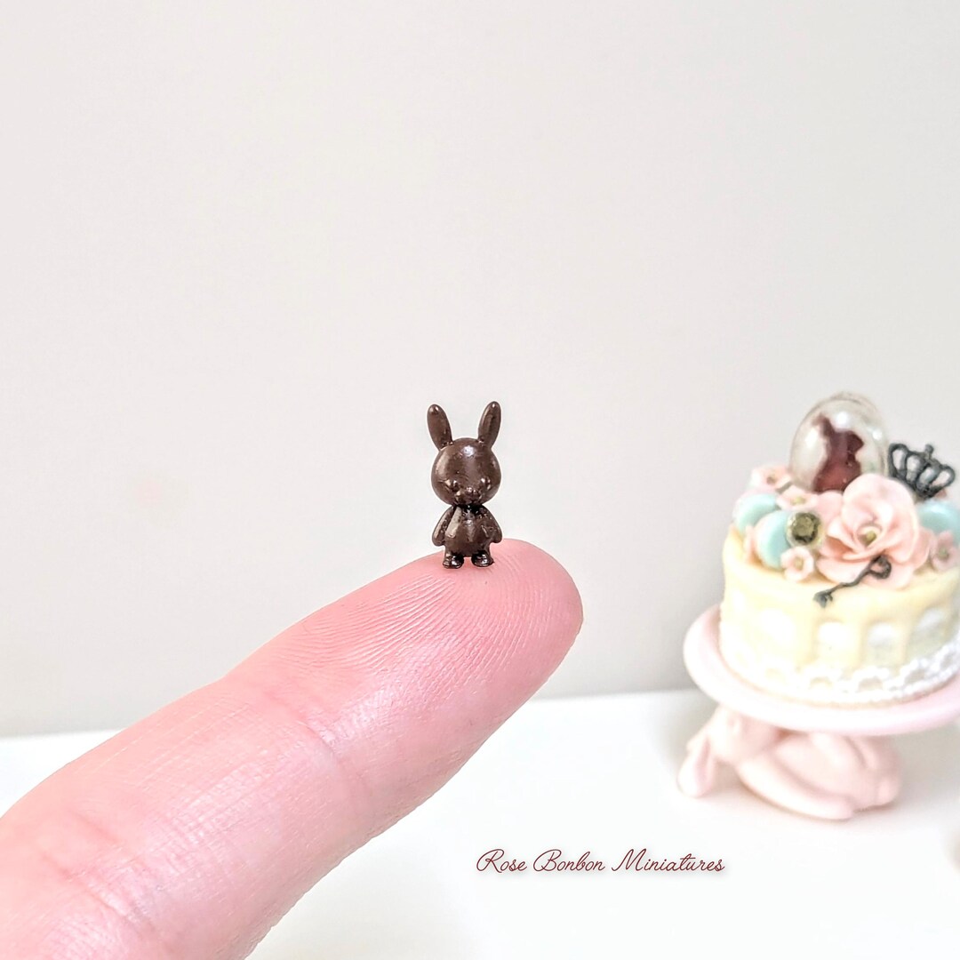 Miniature Chocolate Bunny in 1:12 Scale, Miniature Food, Mini Chocolate ...
