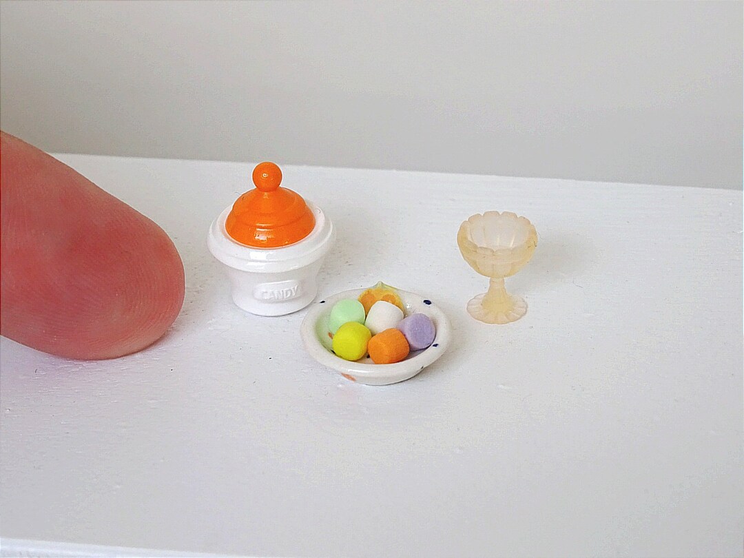 1:12 Miniature Tiny Halloween Candy Set, Miniature Candy Jar, Tiny ...