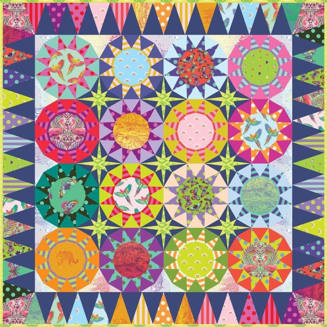 Tula Sunrise Quilt Pattern Paper Pieces and Template Pack by - Etsy