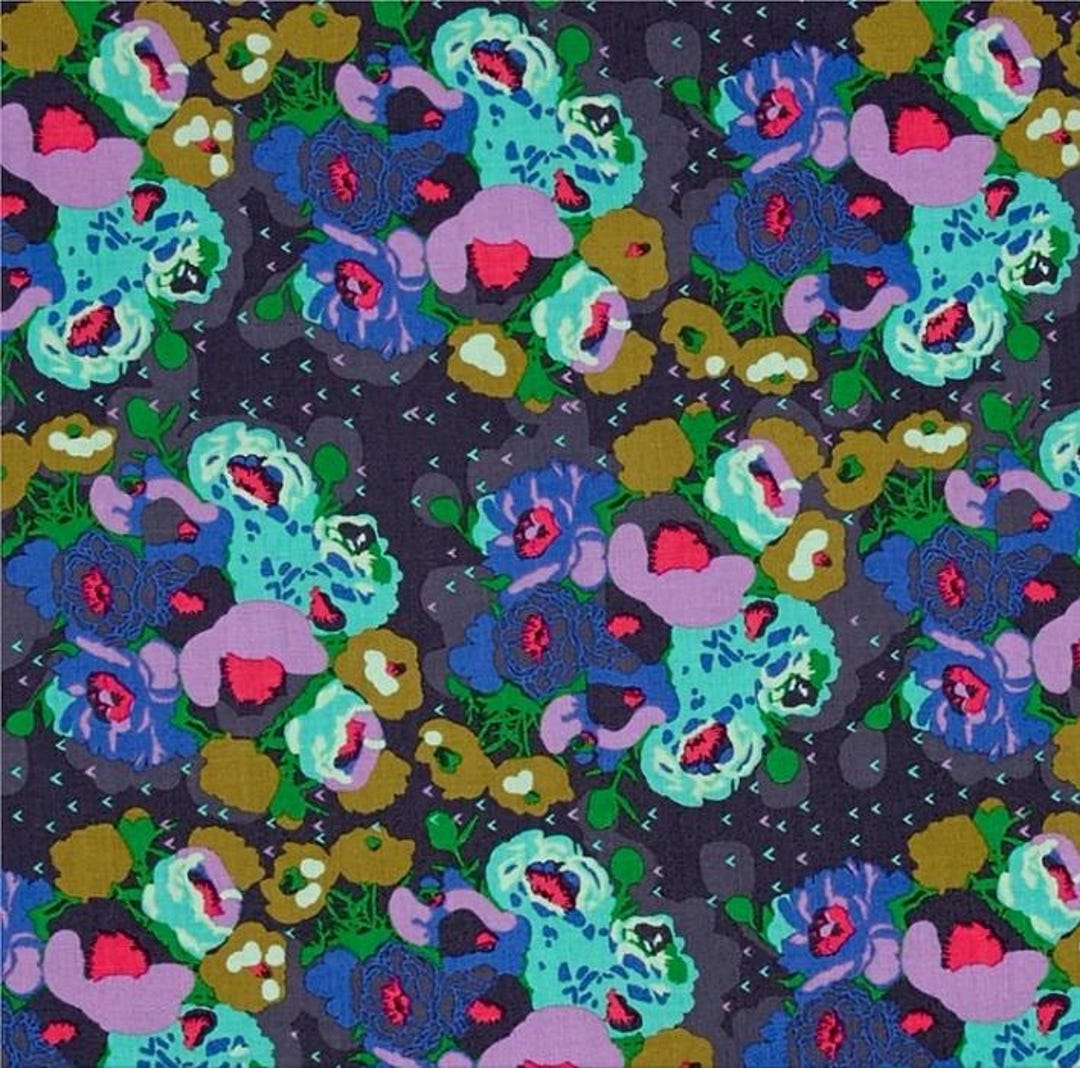 OOP & HTF - Mod Corsage Peonies Storm Anna Maria Horner 100% Cotton ...