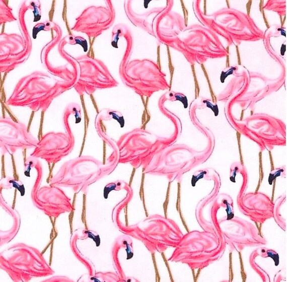 OOP Oasis Flamingo Pink by Timeless Treasures 100 Cotton Fabric Etsy
