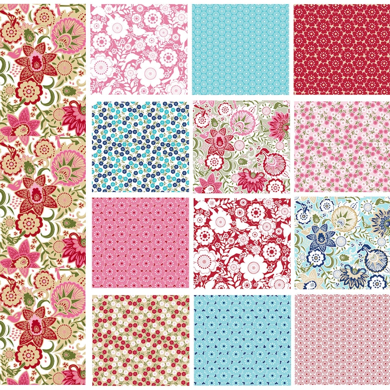 Tilda Bird Fabric - Etsy