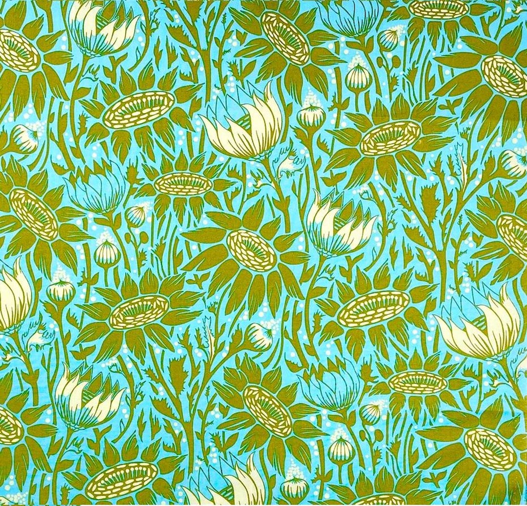 OOP & HTF Anna Maria Horner - Lou Lou Thi - Coreopsis AH43 Moss, Cotton ...