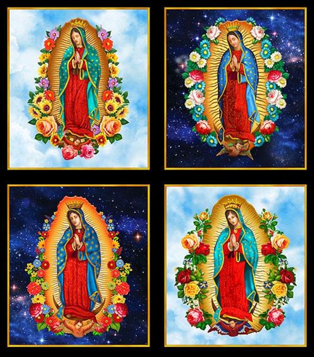24" X 44" PANEL - Inner Faith Virgin Mary by Robert Kaufman Fabric ...
