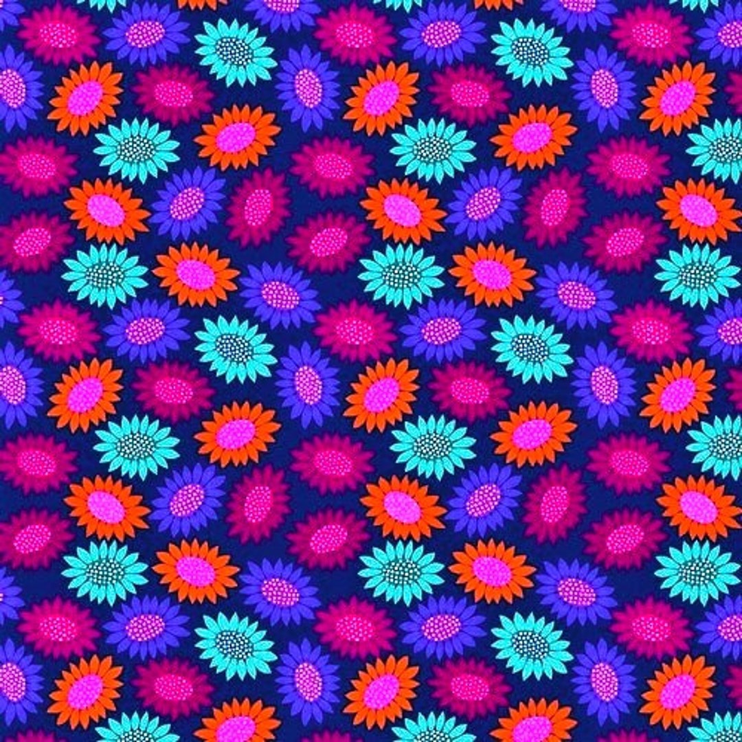 OOP Bright Eyes Picky in Blue Cotton Fabric by Anna Maria Horner - Etsy