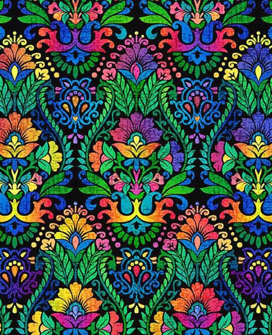 Vivid - Garden Medallions - Multi by in the Beginning Fabrics, 100% ...