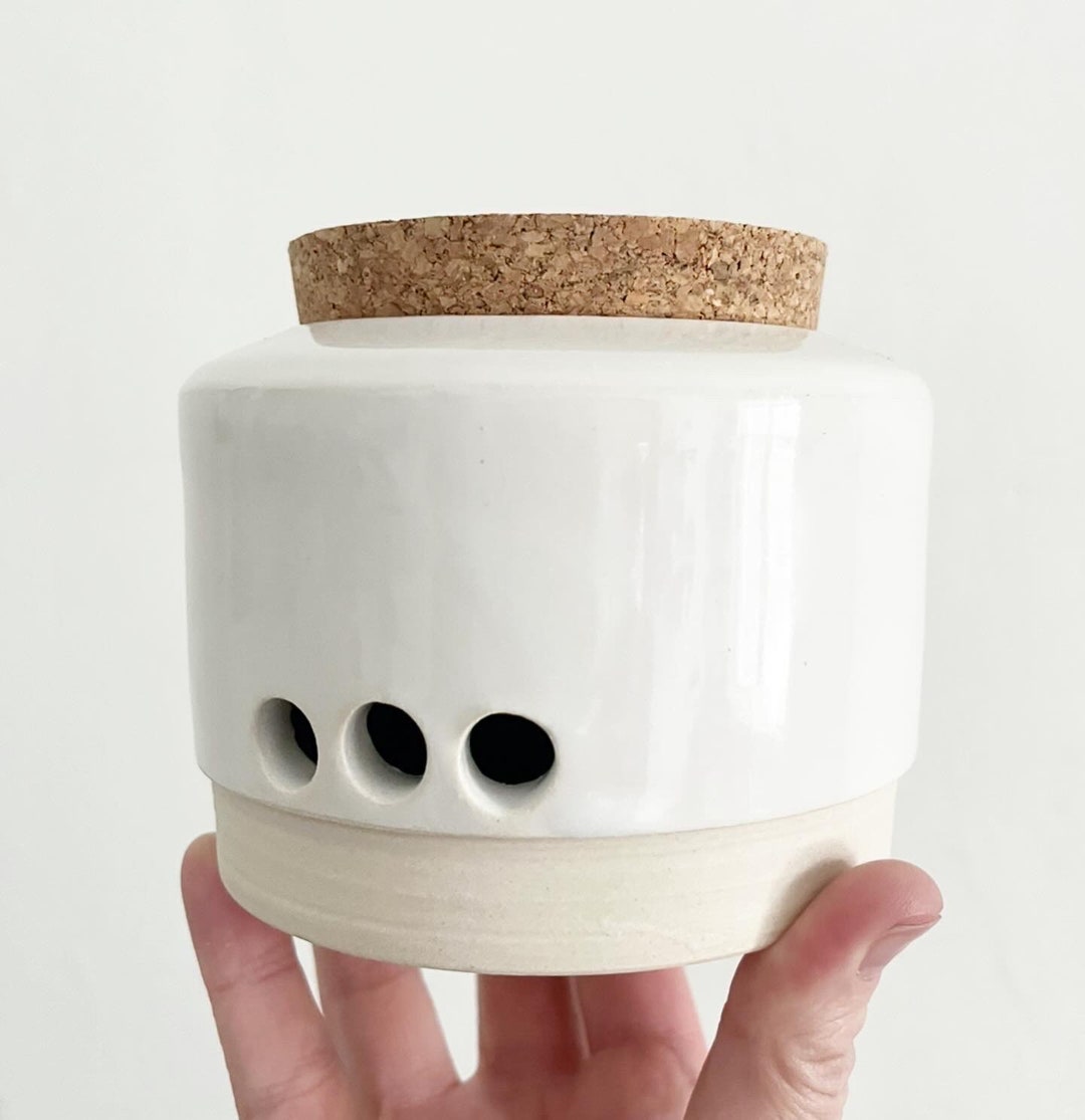 Garlic Keeper Ceramic Storage Container, Handmade for the Kitchen - Etsy