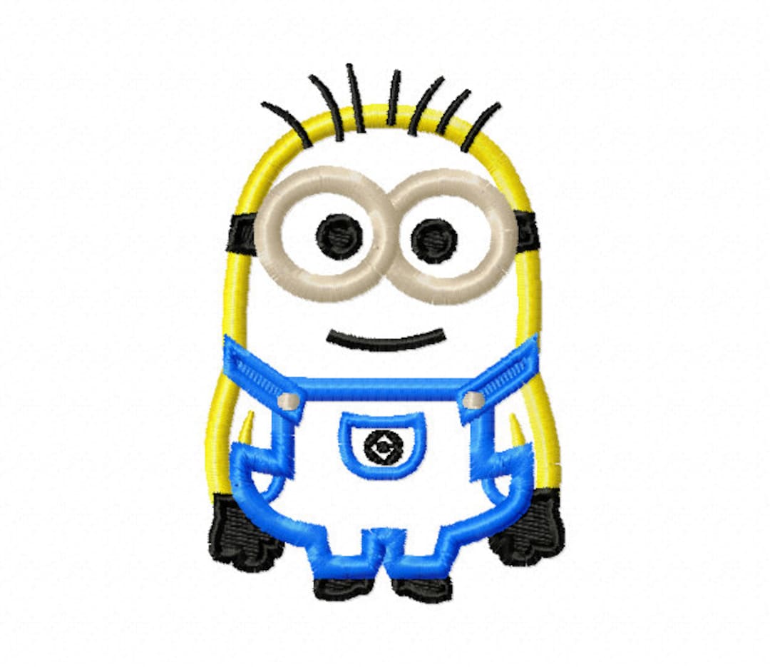 Minion Embroidery Digitized File 4x4 - Etsy