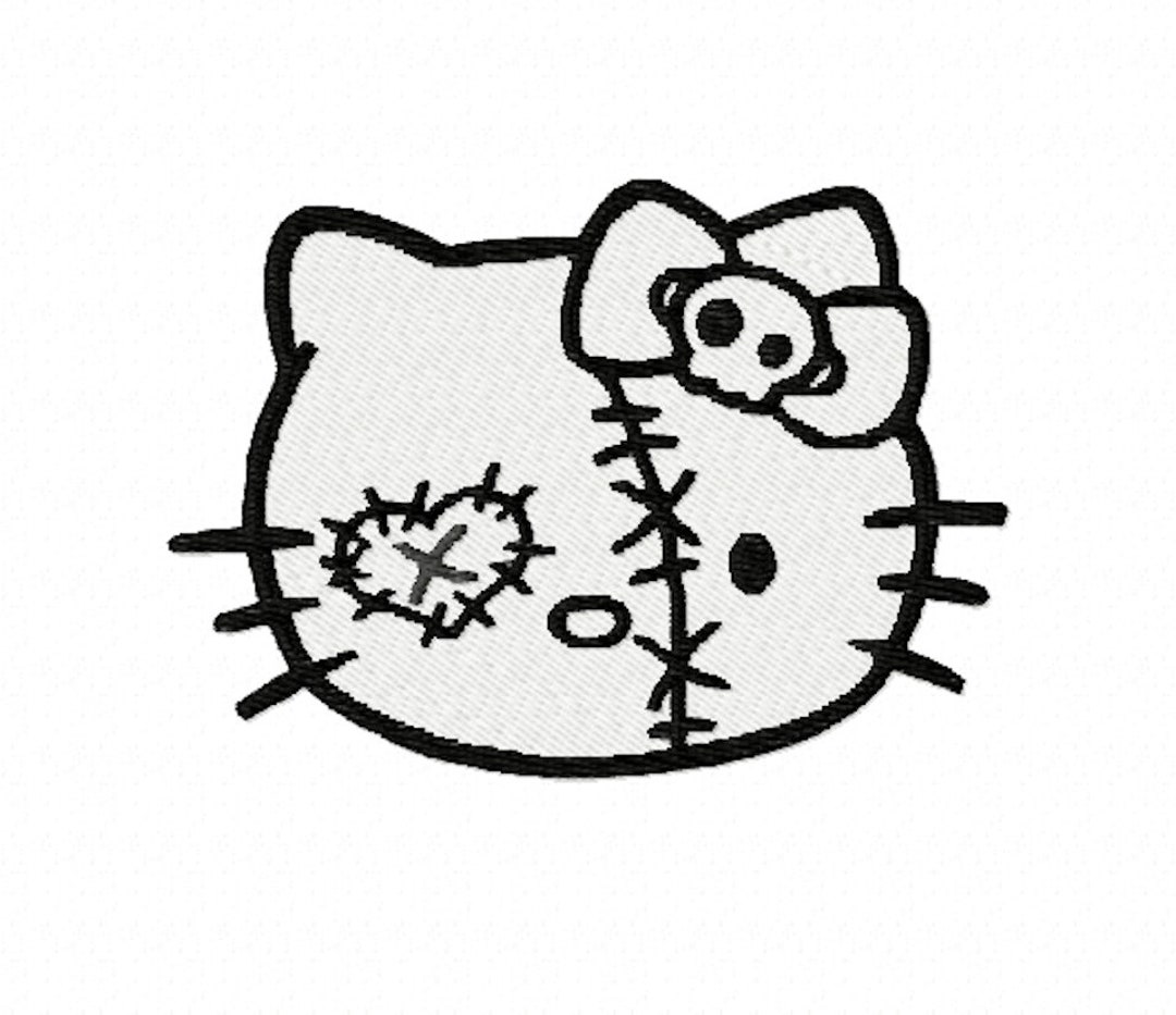Zombie Kitty Embroidery Digital File 4x4 and 5x7 - Etsy