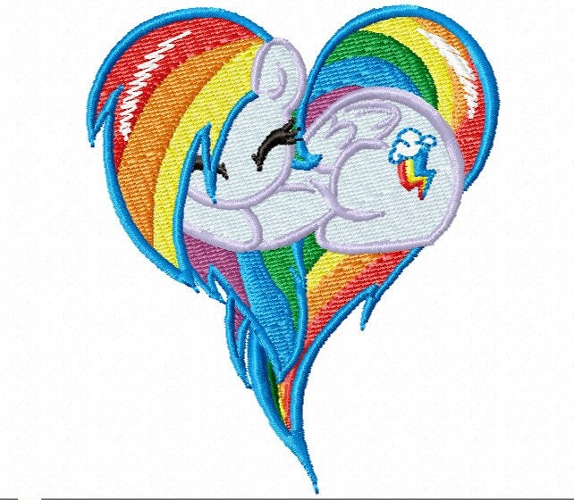 Rainbow Dash Pixel Art Template