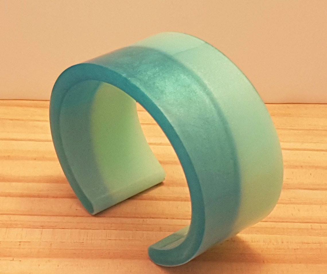 Open Cuff Resin Bracelet / Bangle - Etsy