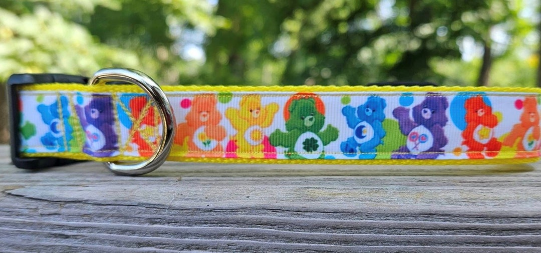 CARE BEARS Inspired 1" Handmade Adjustable Dog Collar, Leash or ...