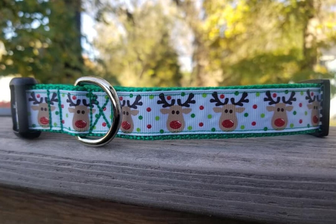 Christmas Rudolph the Red Nosed Reindeer & Polka Dots 1" Handmade ...