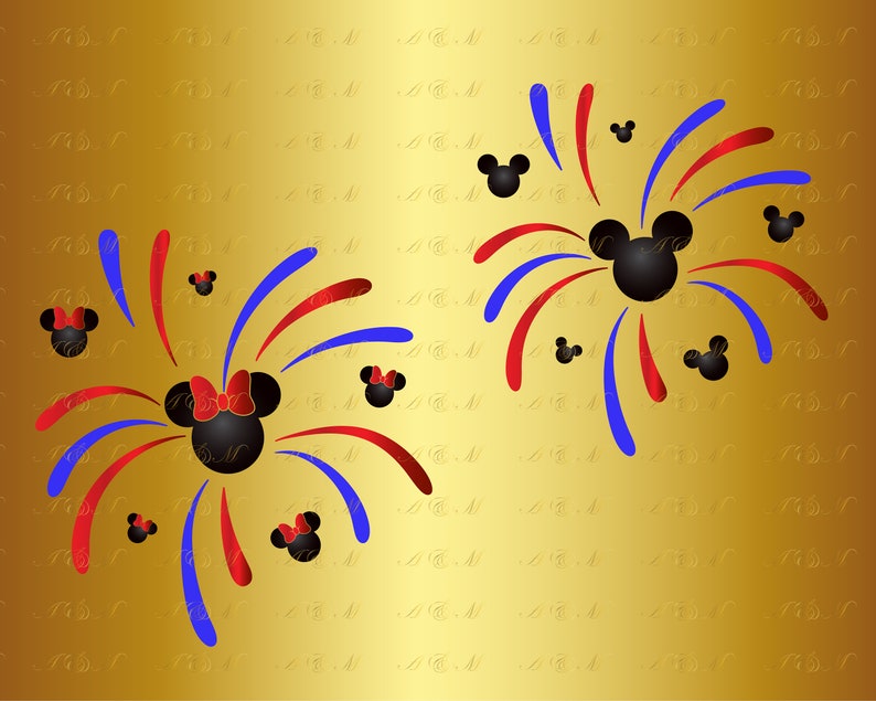 60% OFF Firework SVG Fireworks Mickey Svg Minnie Mouse Ears | Etsy