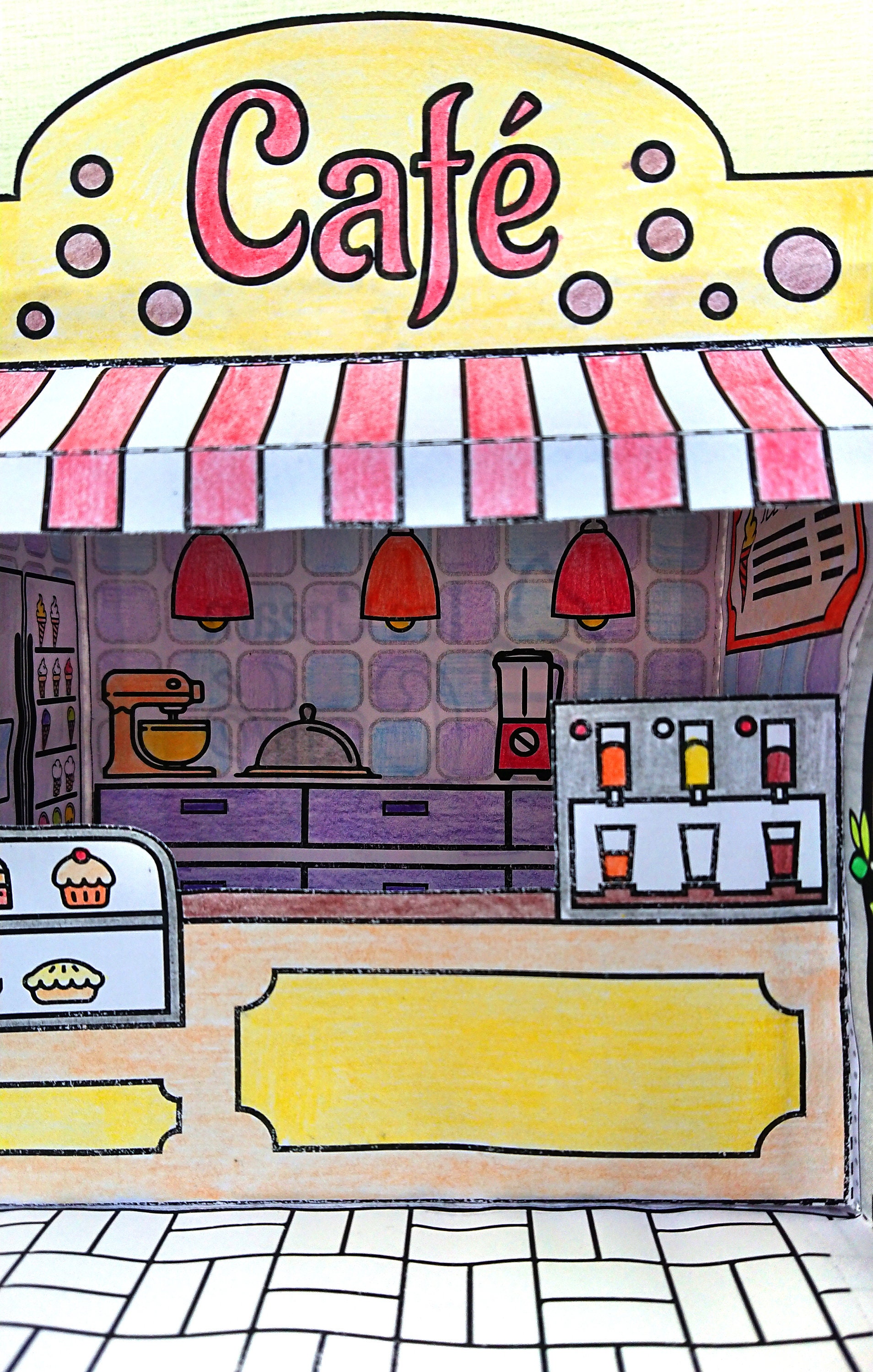 NEW Printable Kit for Paper Cafe Toy coloring Pages Paper - Etsy Australia