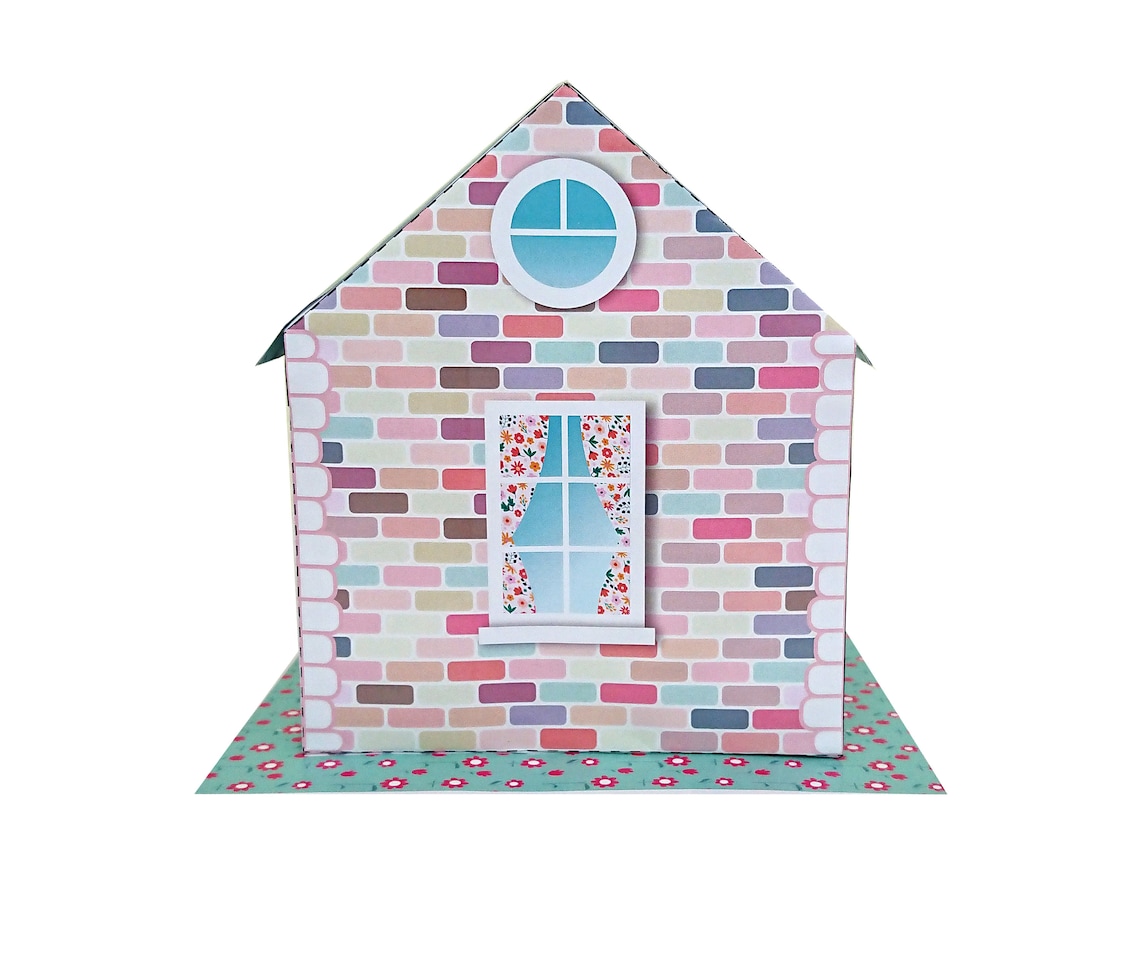 Printable Paper Dollhouse 3D Paper Toy With Interior Paper - Etsy
