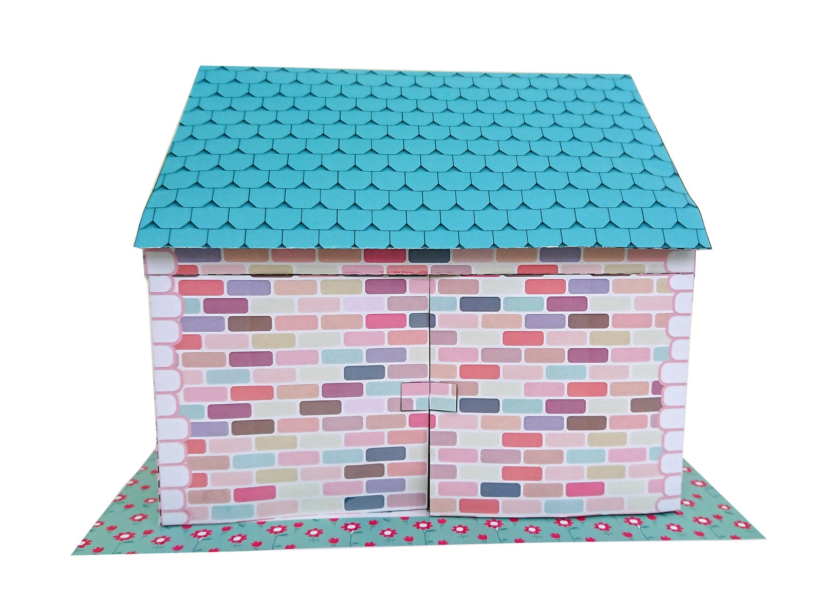 Printable Paper Dollhouse 3D Paper Toy With Interior, Paper Kid Craft ...