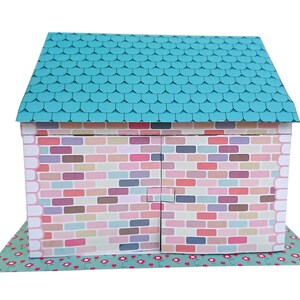 Printable Paper Dollhouse 3D Paper Toy With Interior, Paper Kid Craft ...