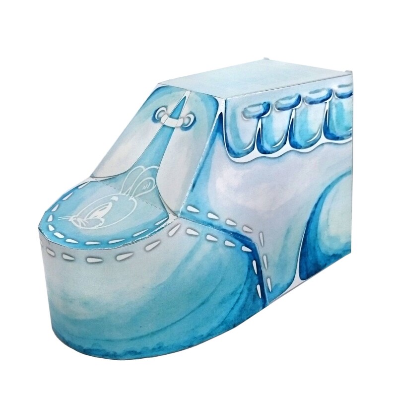 Baby Shoes Favor Box Baby Booties DIY Printable Gift Box for - Etsy