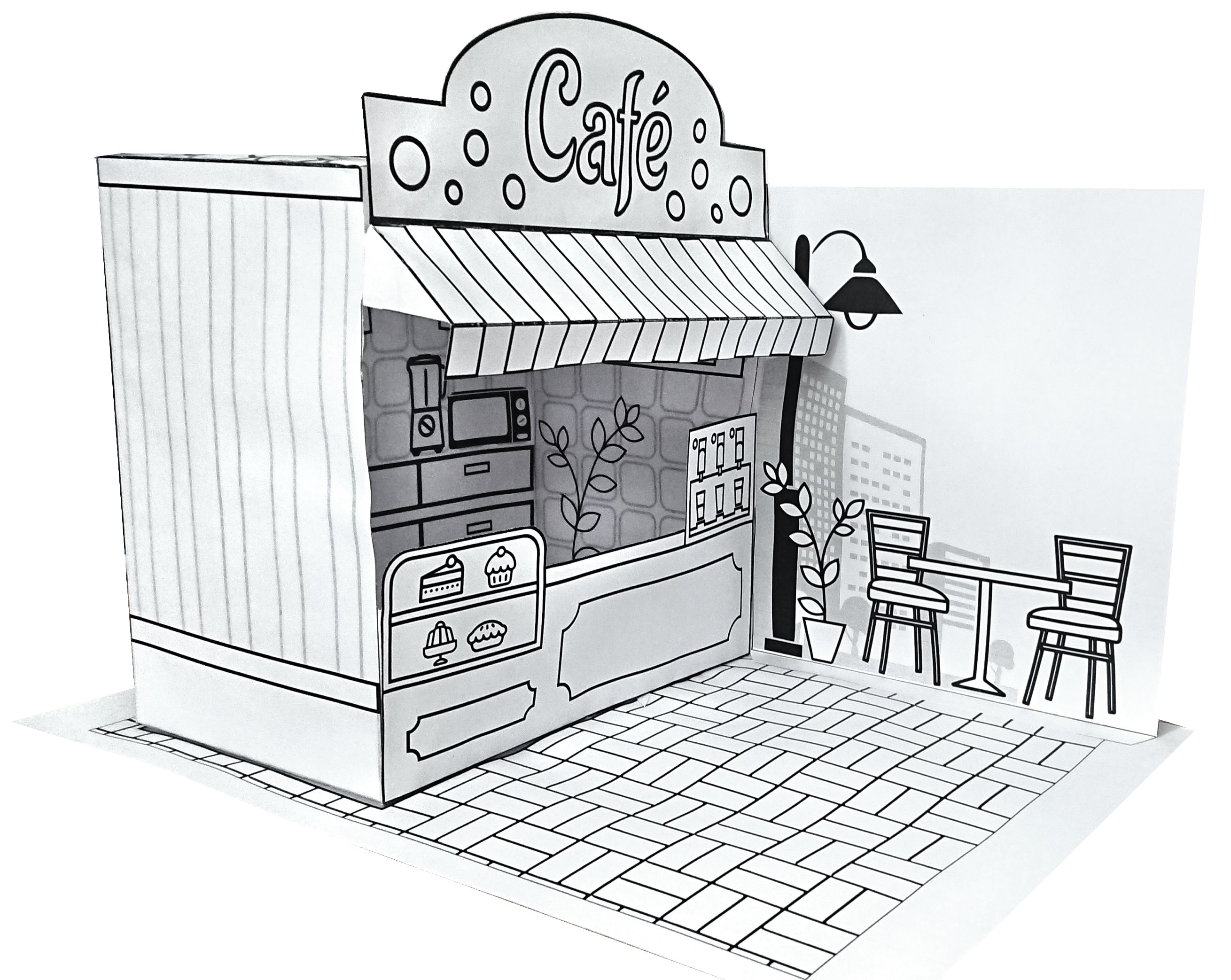 NEW Printable Kit for Paper Cafe Toy coloring Pages Paper - Etsy Australia