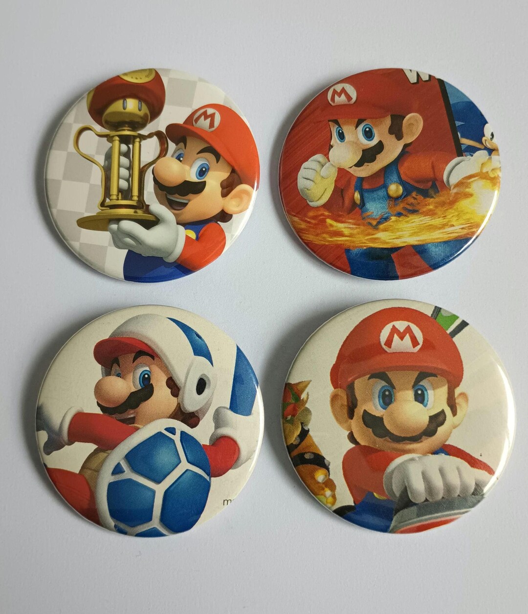 Mario Bros. Collector's 2 Inch Pin-back Button 4 - Etsy