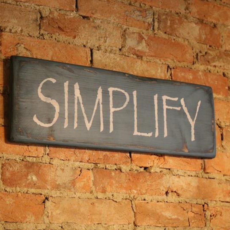 Simplify Sign - Etsy