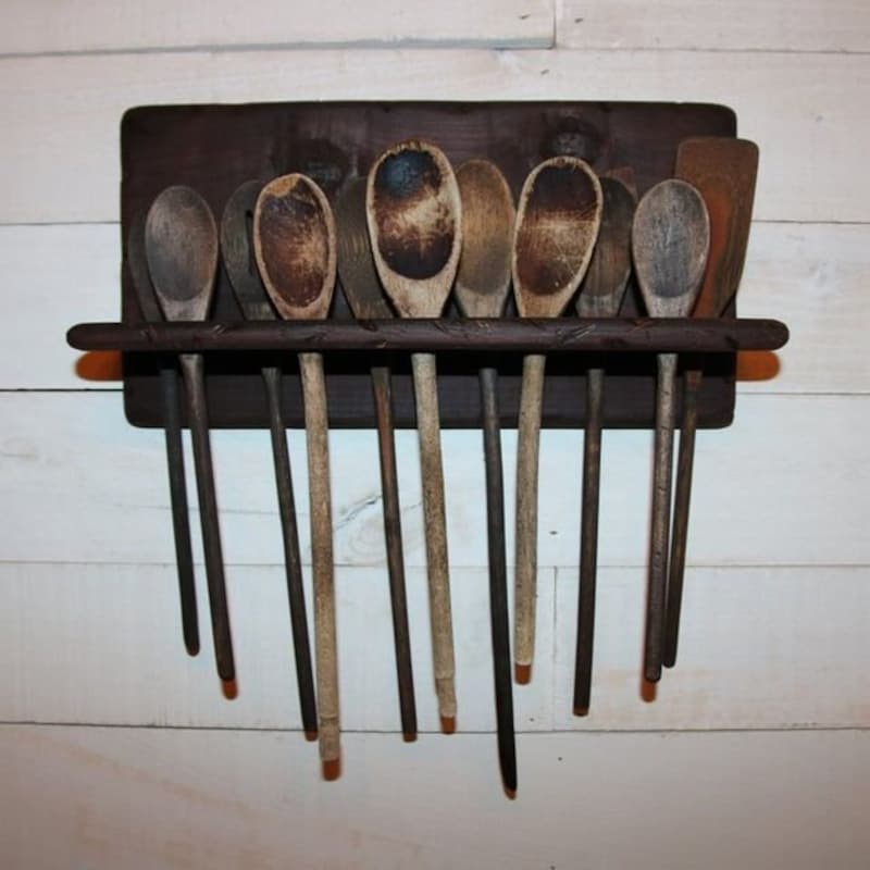 Kitchen Wall Spoon Holder - Etsy