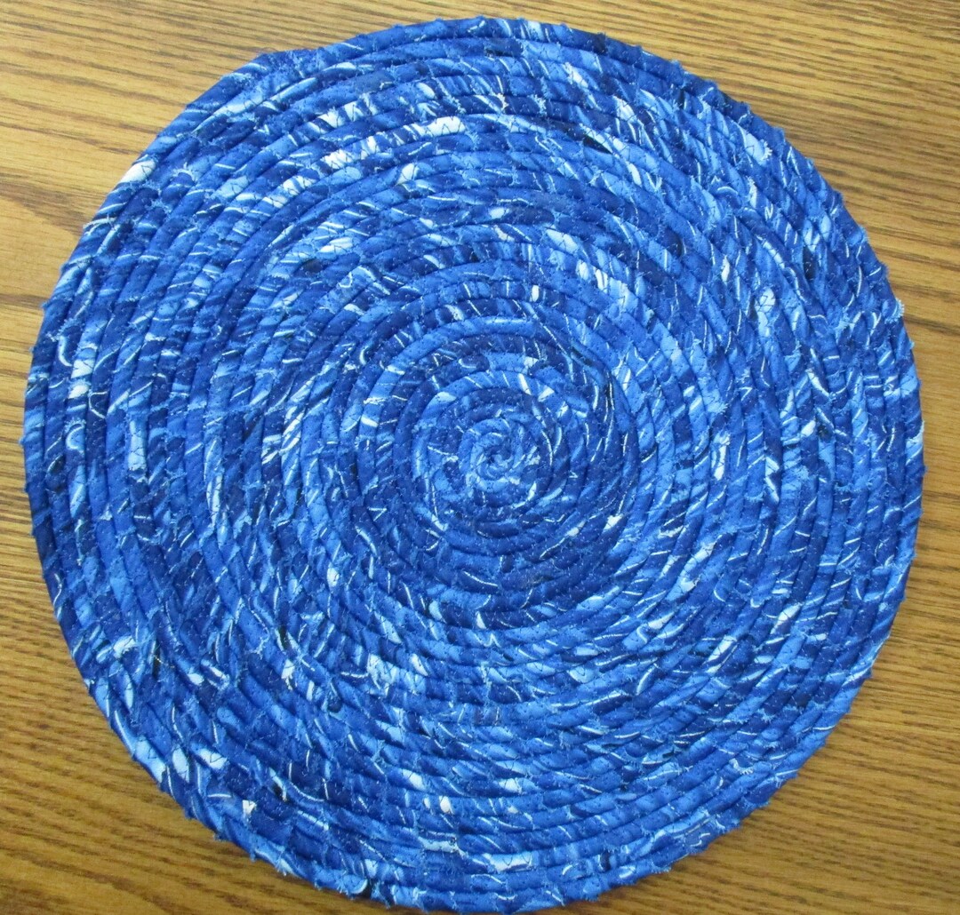 Trivets Made Out of Rope and Fabric - Etsy