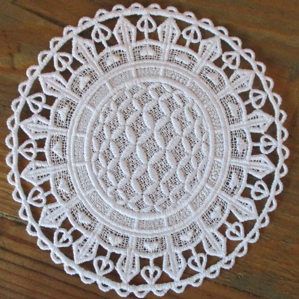 Embroidered Doily - Etsy