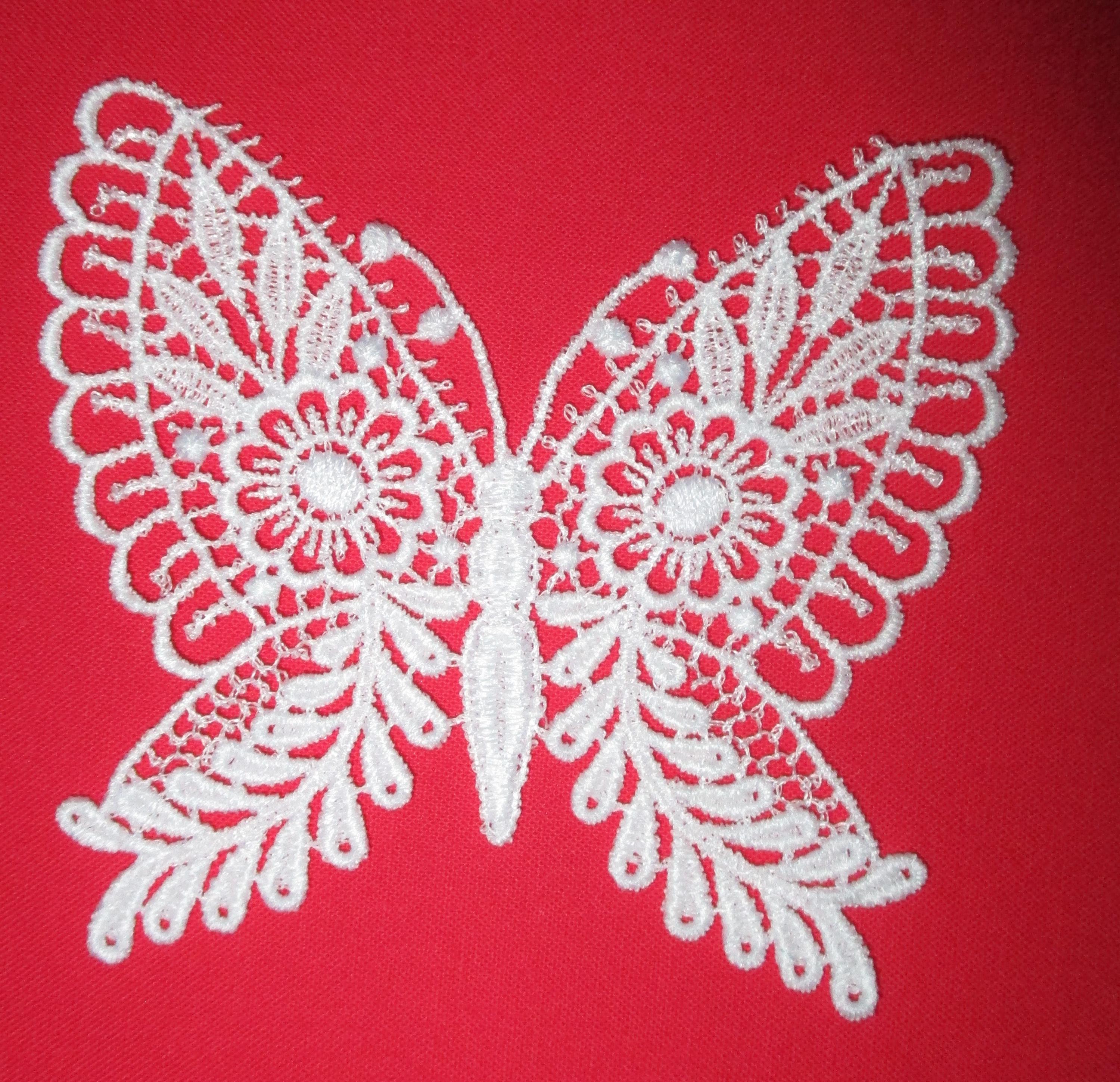 Lace Ornament Machine Embroidered - Etsy