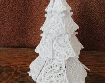 Shabby Primitive Cutest Antique Fabric & Lace Hanging Christmas Tree ...