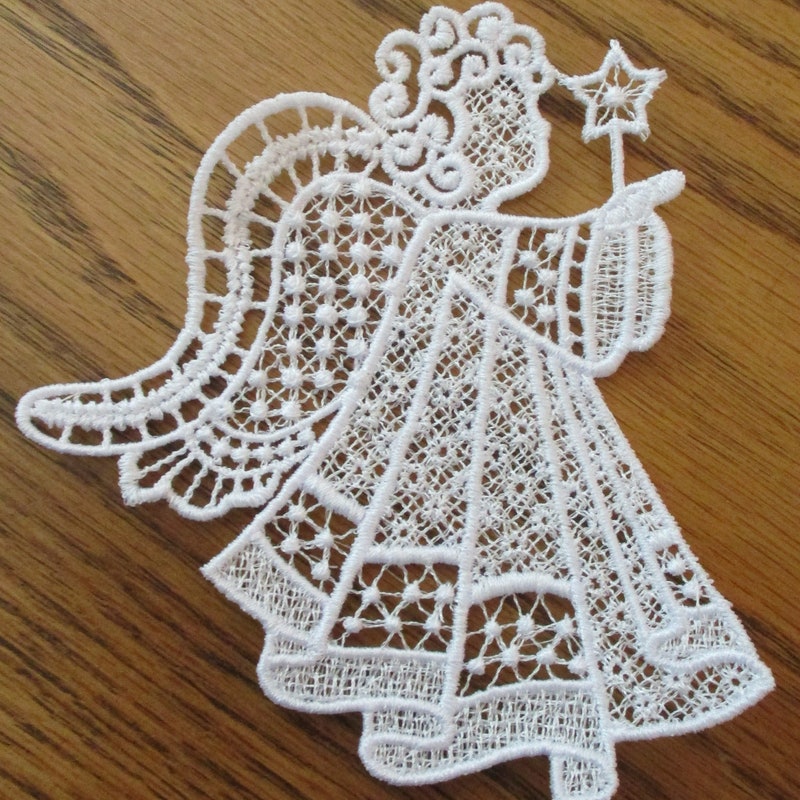 Lace Angel Ornament - Etsy
