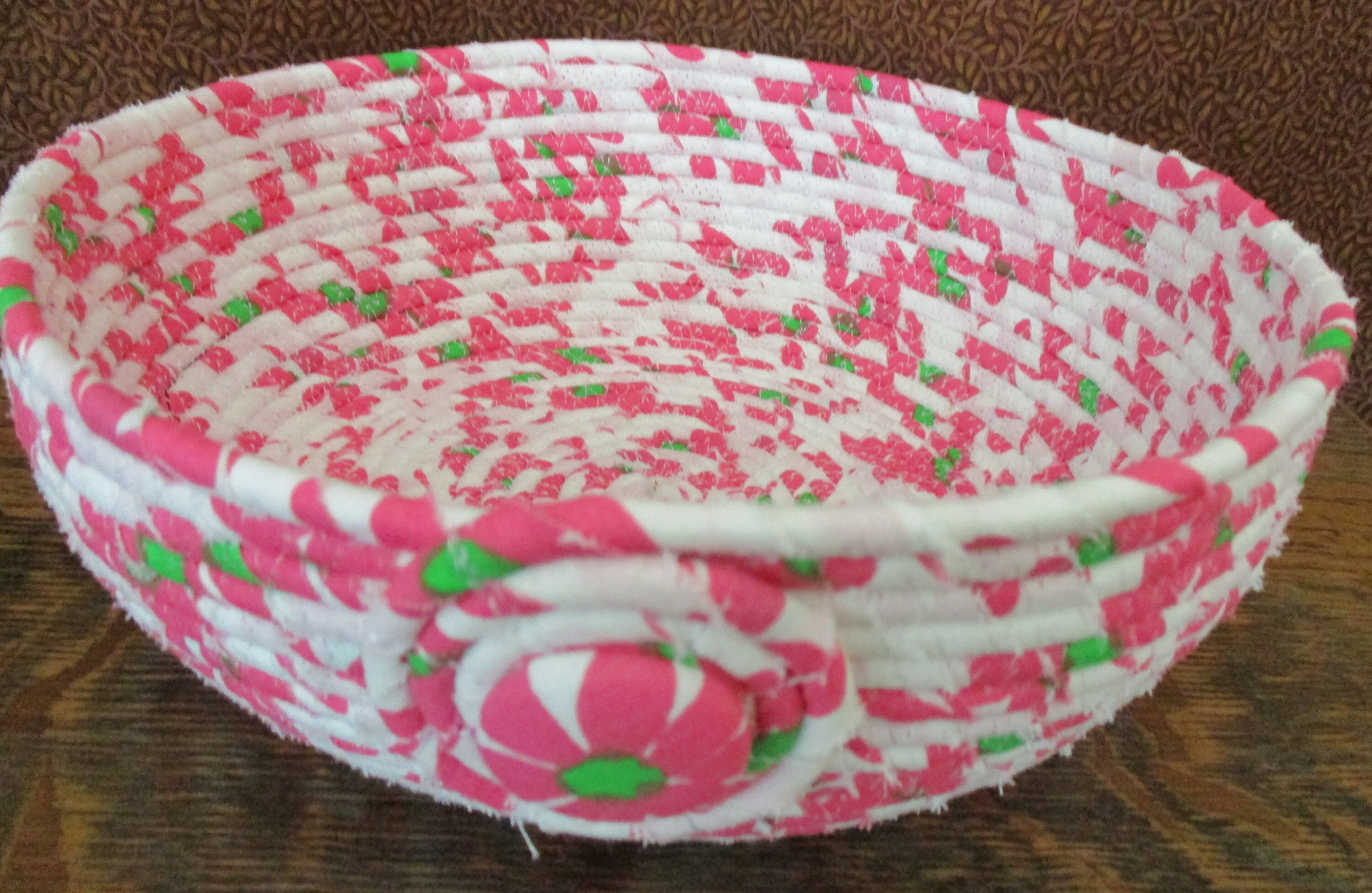 Rope Fabric Bowls Coiled Rope Basket Clothesline Basket Rag Basket ...