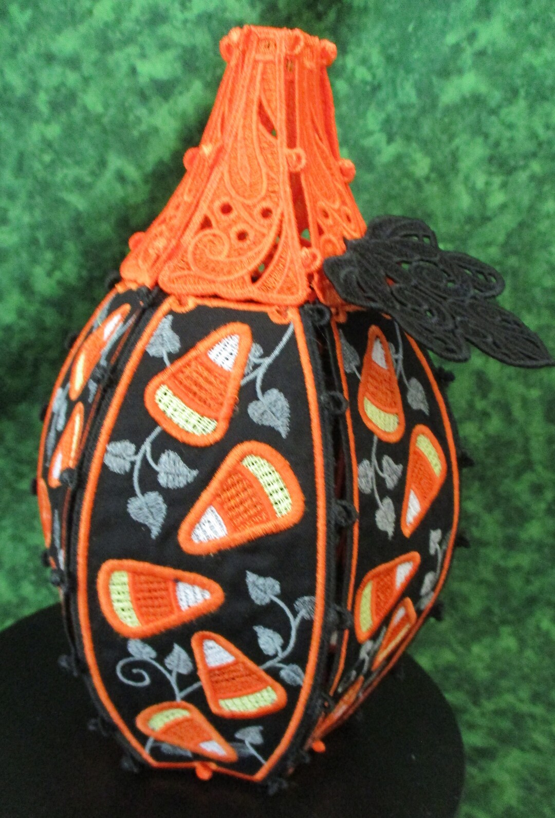3D Lace Pumpkin, Embroidered Lace Pumpkin, Detail Lace Pumpkin, Fall ...
