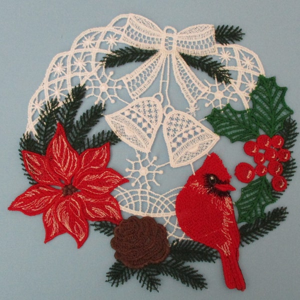 Embroidered Doily - Etsy