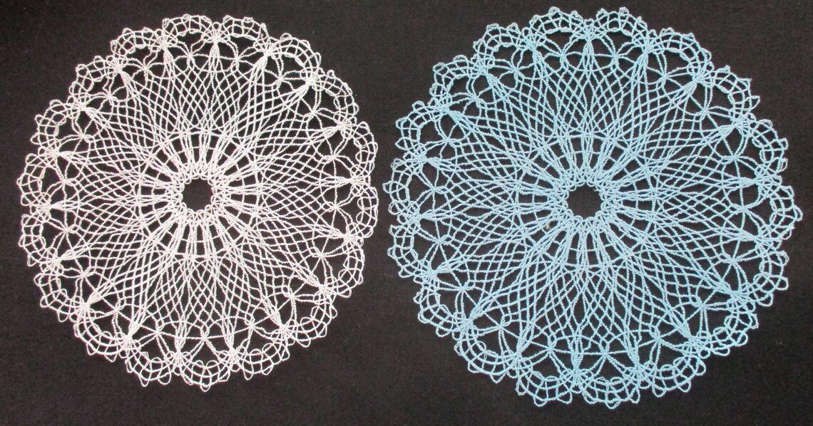 Machine Embroidered Lace Doily - Etsy