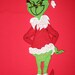 Grinch Ornament Machine Embroidered - Etsy
