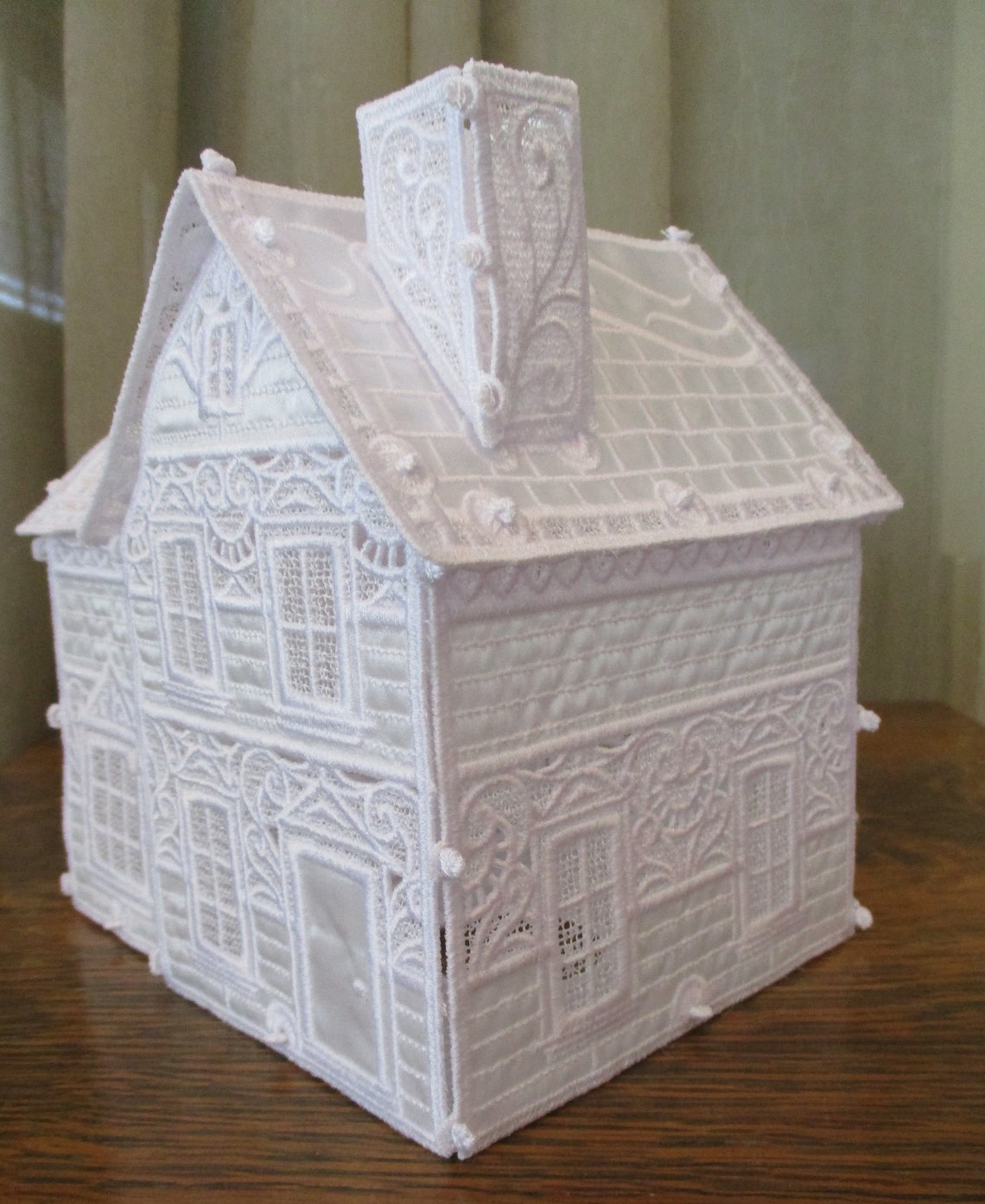 Embroidered Lace Victorian House | Etsy
