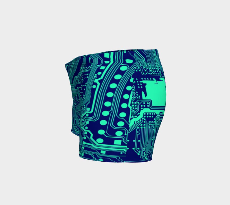 Circuit Board Shorts (blue/aqua) - Etsy