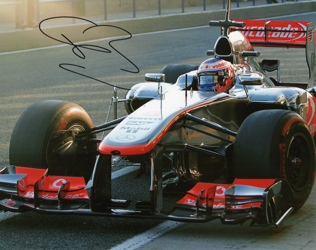 Limited Edition Jenson Button F1 Signed Photograph CERT PRINTED ...