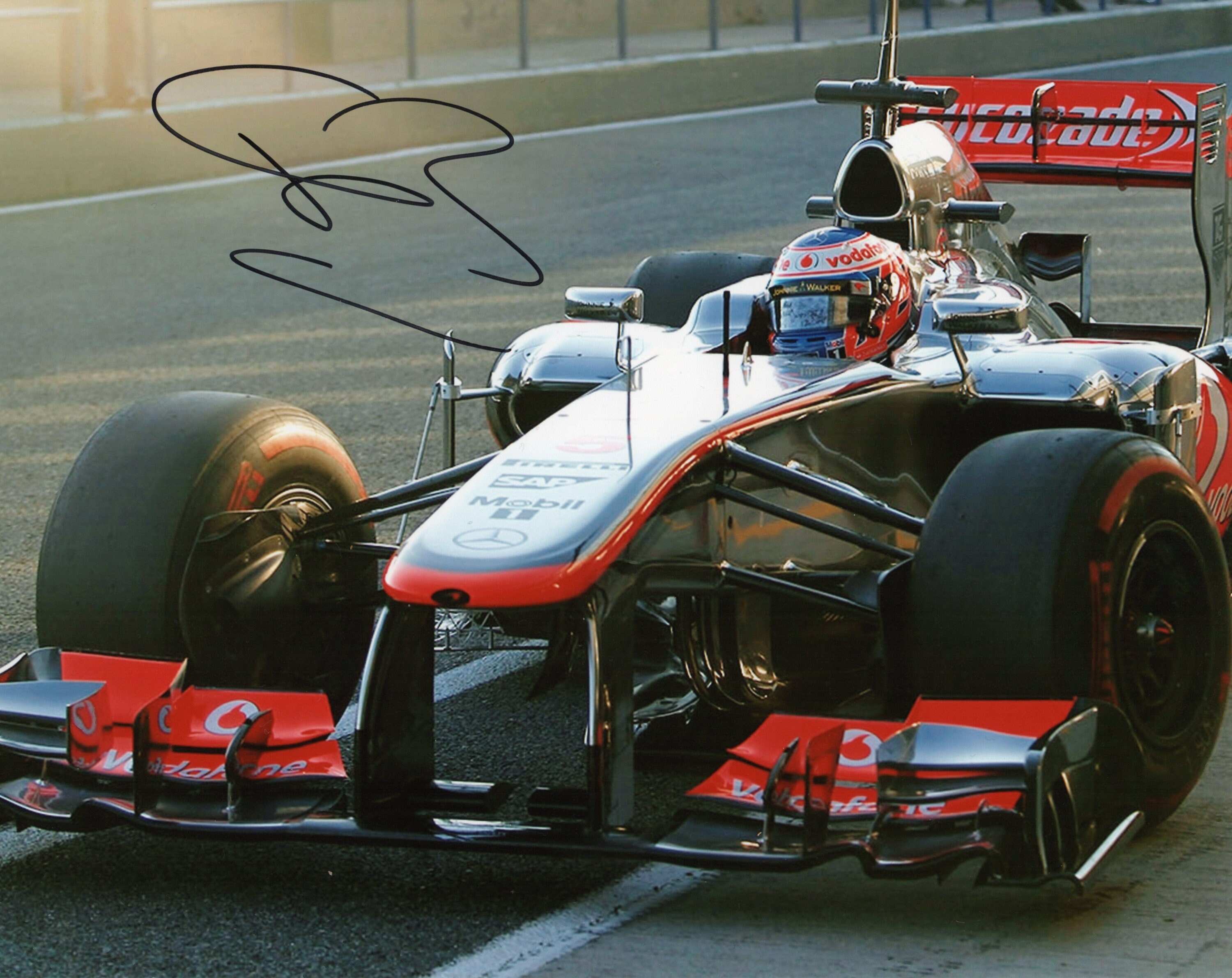 Limited Edition Jenson Button F1 Signed Photograph CERT PRINTED ...