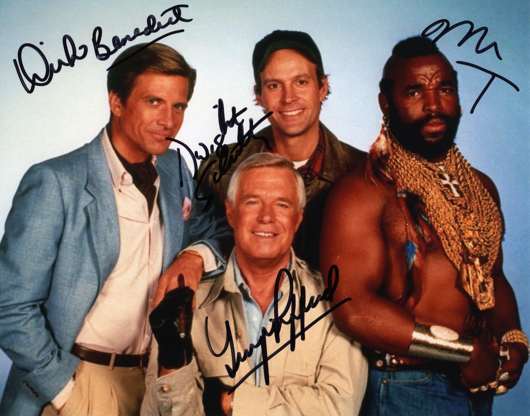 Limited Edition the A Team Cast Signed Photograph CERT PRINTED ...