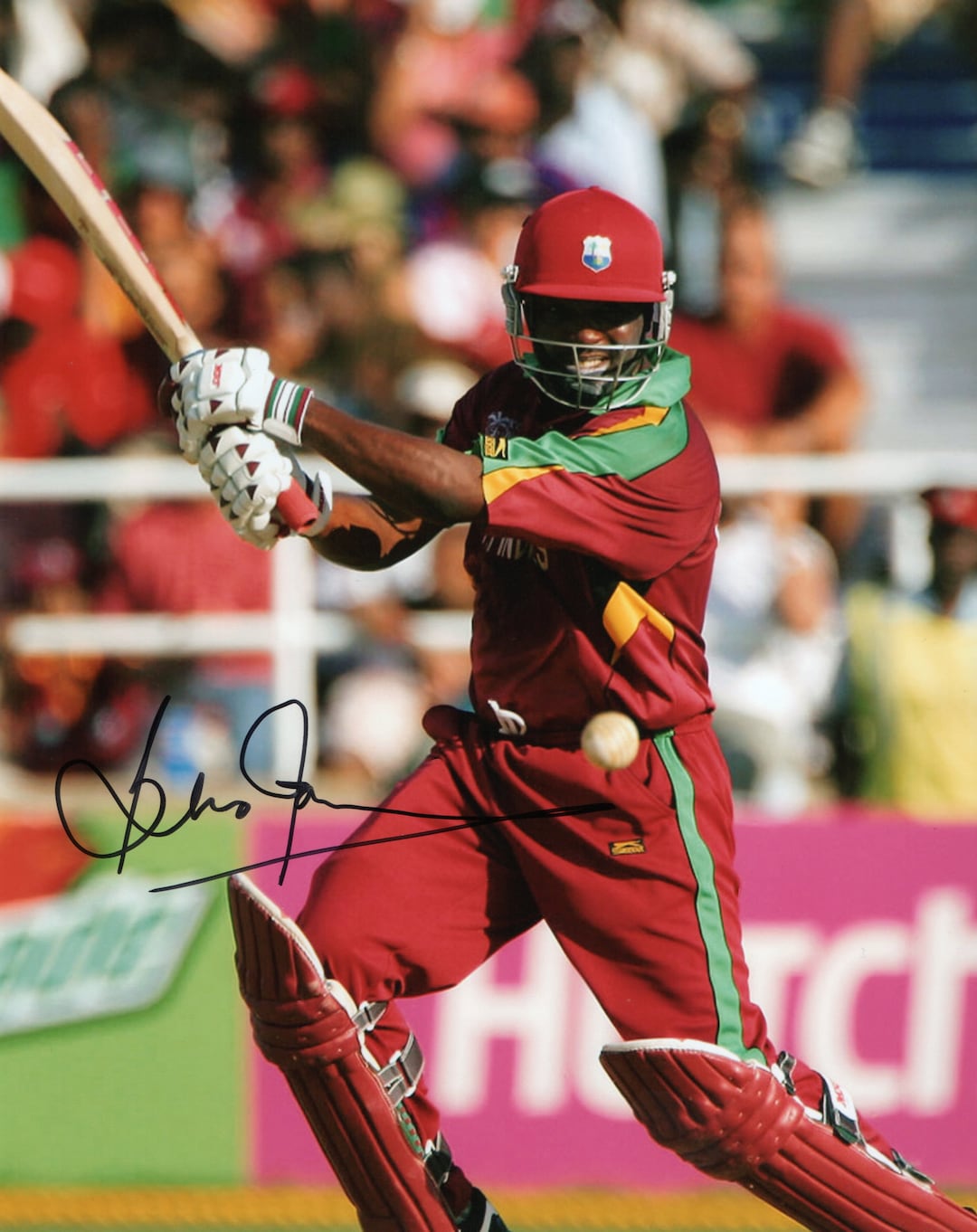 Limited Edition Brian Lara Cricket Signed Photograph CERT PRINTED ...