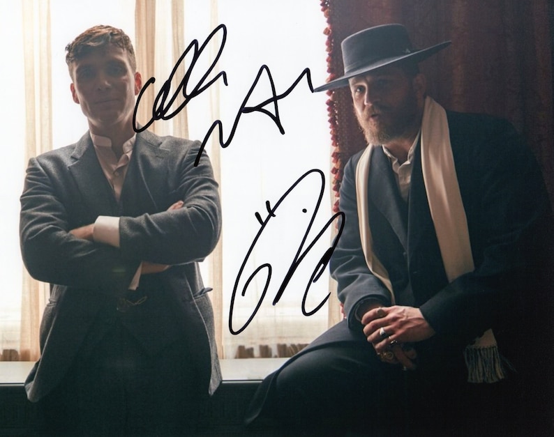 Limited Edition Cillian Murphy Tom Hardy Peaky Blinders Signed ...