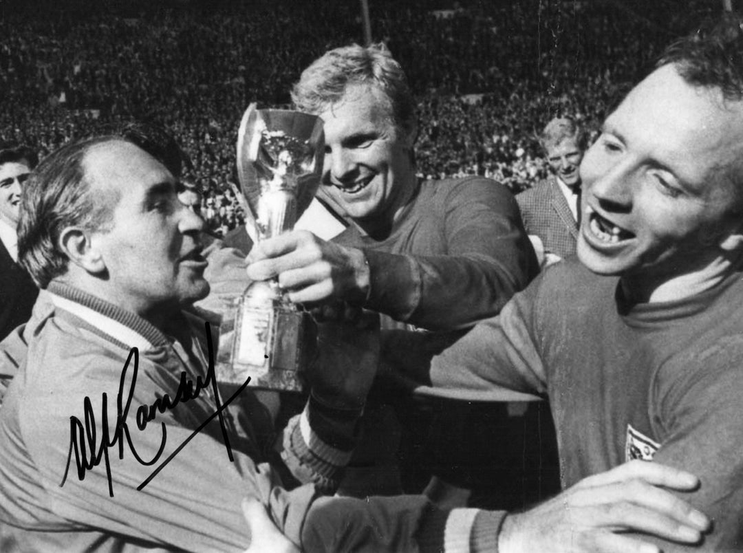 Limited Edition Sir Alf Ramsey England 1966 World Cup Signed Photograph ...