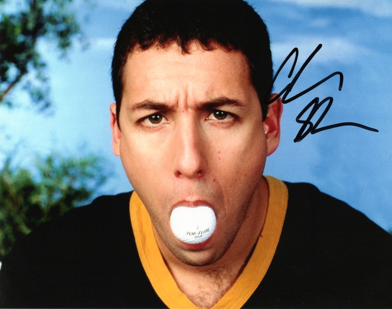 Limited Edition Adam Sandler Happy Gilmore Film Signed Photograph CERT ...